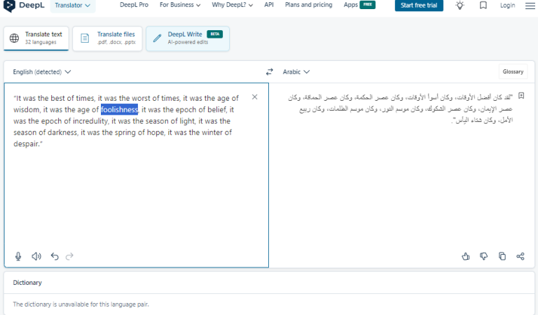 The Best 10 Free Arabic Translation Websites