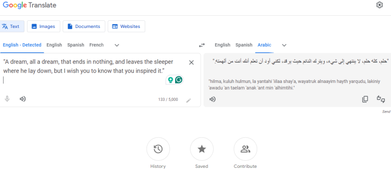 The Best 10 Free Arabic Translation Websites